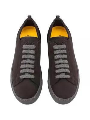 DOUCAL'S Lace-up Suede Sneakers - Brown