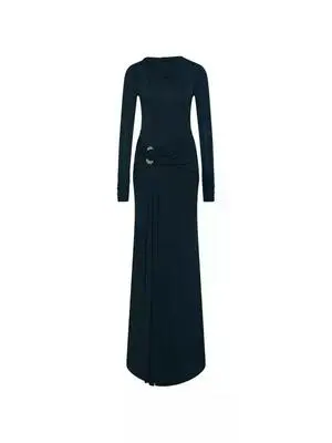 Rebecca Vallance Kiana Long-sleeve Maxi Dress - Blue