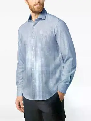 Paul & Shark X-soft Houndstooth-pattern Flannel Shirt