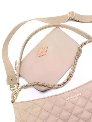 Mz Wallace Buff Quilted Shoulder Bag