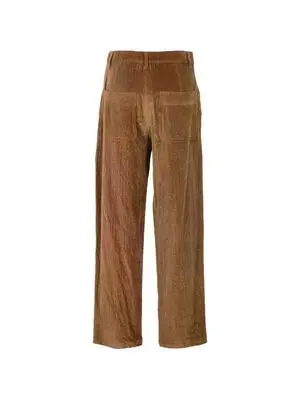 KRISTINA TI Pleated Corduroy Trousers
