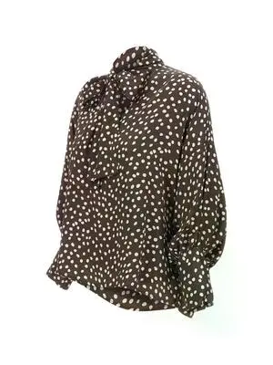 KAOS Polka-dot Pussy-bow Blouse