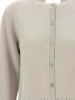 KAOS Rhinestone-embellished Wool Cardigan