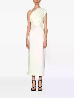 WYNN HAMLYN Ruby One-shoulder Midi Dress