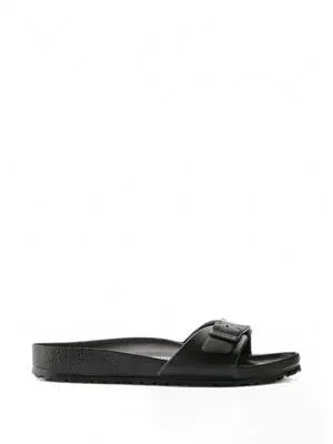 BIRKENSTOCK Madrid Buckle-fastening Slides - Black