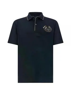 Paul & Shark International Sailing Club Embroidery Polo Shirt - Blue