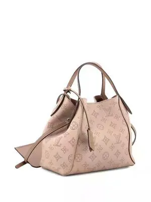 LOUIS VUITTON Hina Handbag Mahina Leather Pm Shoulder Bag - Grey
