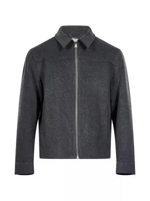 Simkhai Jasper Western-yoke Zip-up Jacket - Grey