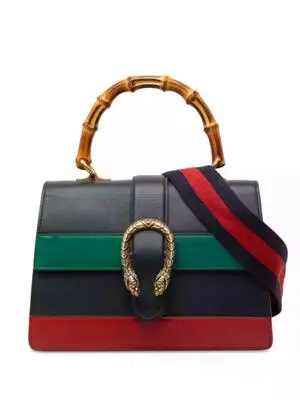 Gucci 2016-2026 Medium Calfskin Bamboo Dionysus Web Satchel