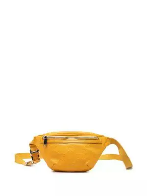 Gucci 2000-2015 Gg Embossed Perforated Calfskin Belt Bag