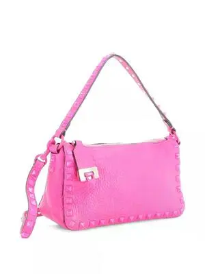 Valentino Garavani Rockstud Zip Pochette Leather Small Shoulder Bag