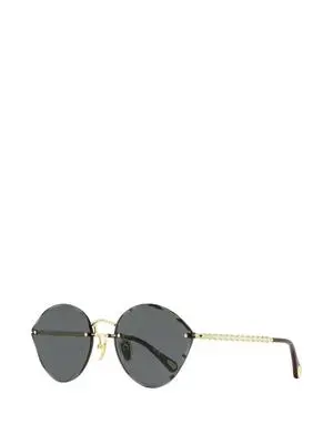 Chloé Rimless Round-frame Sunglasses - Grey