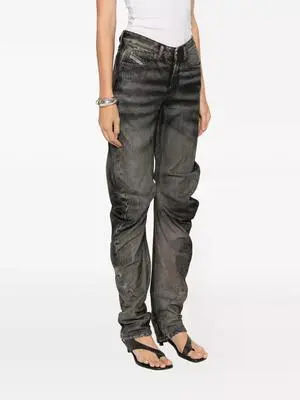 DIESEL® Faded-effect Panelled Jeans