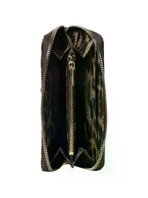 Borbonese Leopard-print Zip-around Wallet - Neutrals