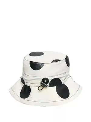 Jacquemus Bob Baluchon Polka-dot Bucket Hat - Neutrals