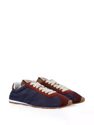 Miu Miu Suede-trim Panelled Sneakers