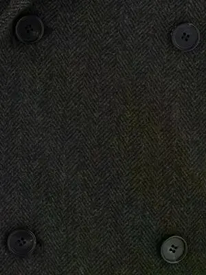TONYWACK Double-breasted Herringbone Coat