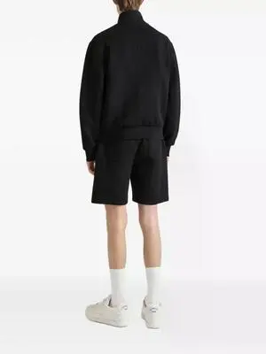 Givenchy Herringbone Bermuda Shorts With Jacquard - Black