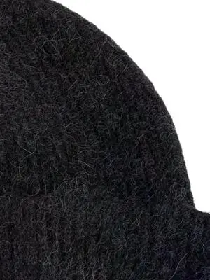 LANEUS Ribbed-knit Beanie Hat