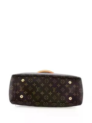 LOUIS VUITTON Pallas Tote Monogram Canvas With Leather Shoulder Bag - Brown