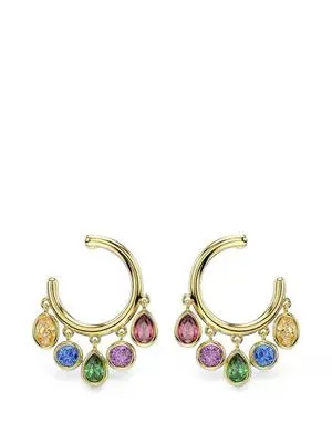 SWAROVSKI Imber Crystal-embellished Charm Hoop Earrings - Gold