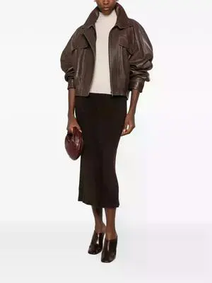 AROVESCIO High-neck Sleeveless Sweater - Neutrals