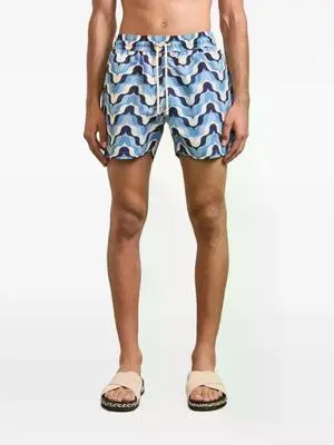 Frescobol Carioca Deserto-print Swim Shorts