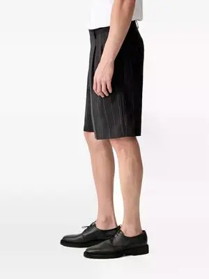 WACKO MARIA Pinstripe-print Pleated Shorts