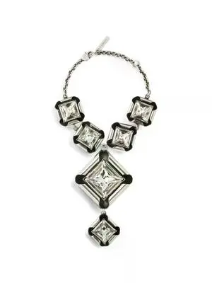 Givenchy Deconstructed Crystals Bracelet In Metal And Crystals - Silver