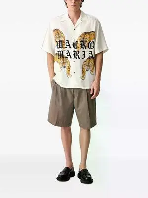 WACKO MARIA Wool Tailored Shorts - Brown