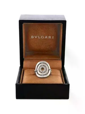BVLGARI Astrale Cerchi Shield 18k White Gold Ring