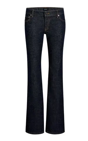 KHAITE Conforti Stretch Low-rise Flared Jeans 27