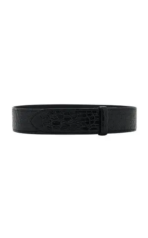 Khaite Theo Leather Belt - Black