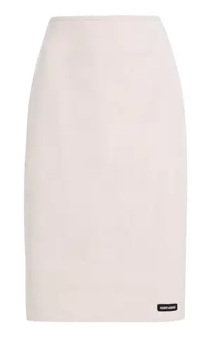 Miu Miu Cotton-blend Poplin Midi Skirt