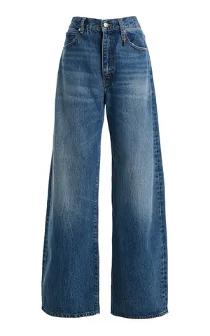 FRAME The Bow Rigid Mid-rise Wide-leg Jeans 27