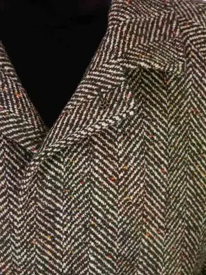 Tagliatore Herringbone Belted Coat