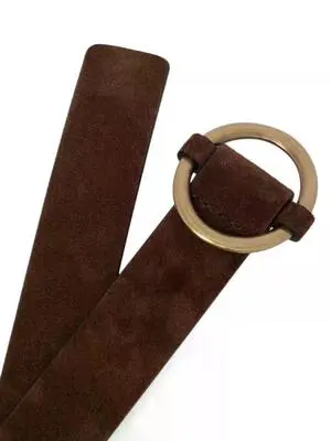 SESSUN Tisao Su Round-buckle Suede Belt