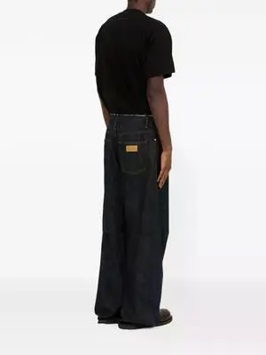 MAISON MARGIELA Frayed Wide-leg Jeans - Blue