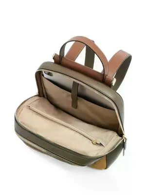 PIQUADRO Suede Leather Backpack