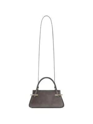 Givenchy Medium Pinch Bag In Suede Leather - Grey