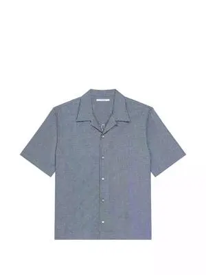 Givenchy Checked Shirt In Cotton With Paris Embroidery - Blue