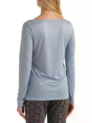 Malìparmi Micro-print Jersey T-shirt - Blue
