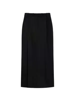Givenchy Slashed Midi Skirt In Wool