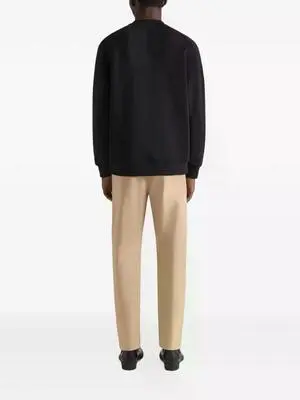Givenchy Sweatshirt In Fleece With Paris Gros Grain
