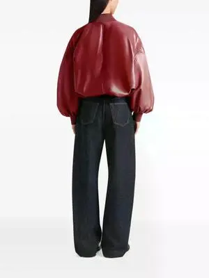 Givenchy Cropped Cocoon Bomber In Nappa Leather