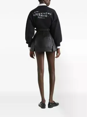Givenchy Mini Biker Skirt In Nappa Leather
