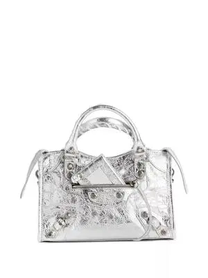 Balenciaga Mini Le City Tote Bag - Silver