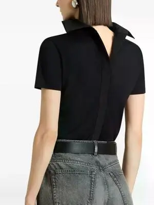 Givenchy T-shirt With Poplin Collar