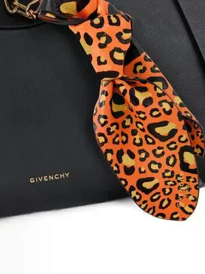 Givenchy Lucky Charms Bow Charm Bag In Leopard Nappa Leather