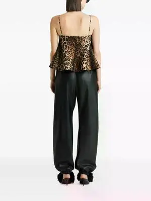 Givenchy Sliced Top In Leopard Jacquard